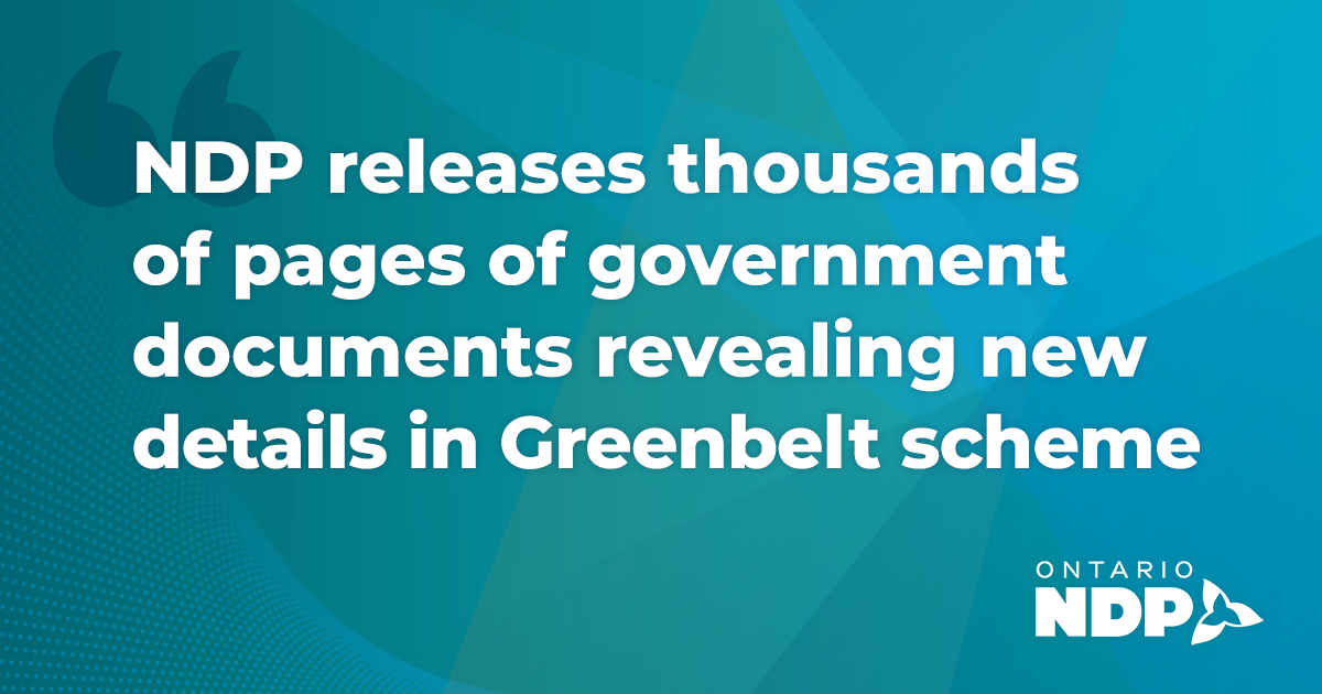 NDP releases thousands of pages of government documents revealing new ...
